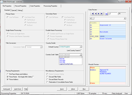 Country Code field – The Software Bureau